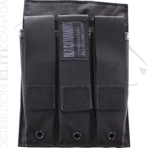 BLACKHAWK STRIKE TRIPLE MP-5 MAG POUCH BLACK