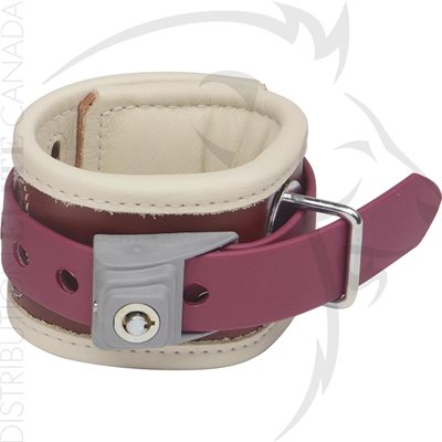 HUMANE RESTRAINT LEATHER LOCKING ANKLE RESTRAINT