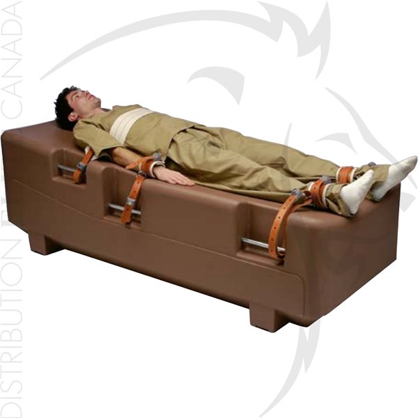 HUMANE RESTRAINT LEATHER LOCKING ANKLE RESTRAINT