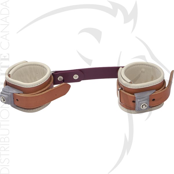 HUMANE RESTRAINT LEATHER ANKLE HOBBLE (FOAM PADDING)