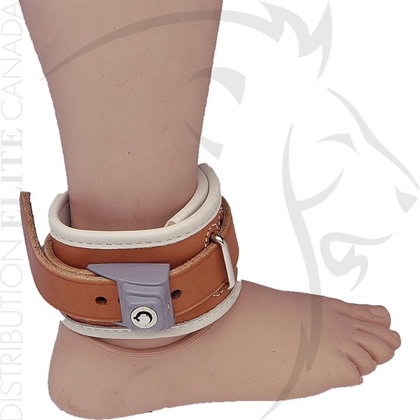 HUMANE RESTRAINT LEATHER ANKLE HOBBLE (FOAM PADDING)