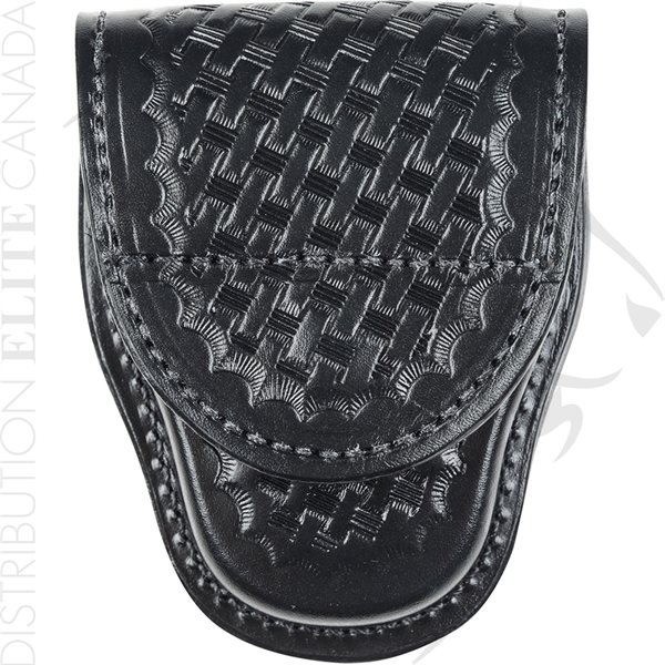 BIANCHI 35P PATROLTEK LEATHER CUFF CASE - PLAIN CHROME SNAP