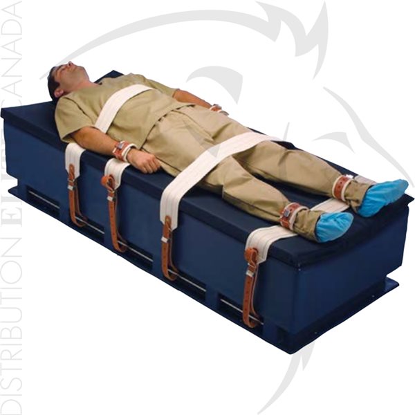 HUMANE RESTRAINT LEATHER LOCKING WRIST BED RESTRAINT