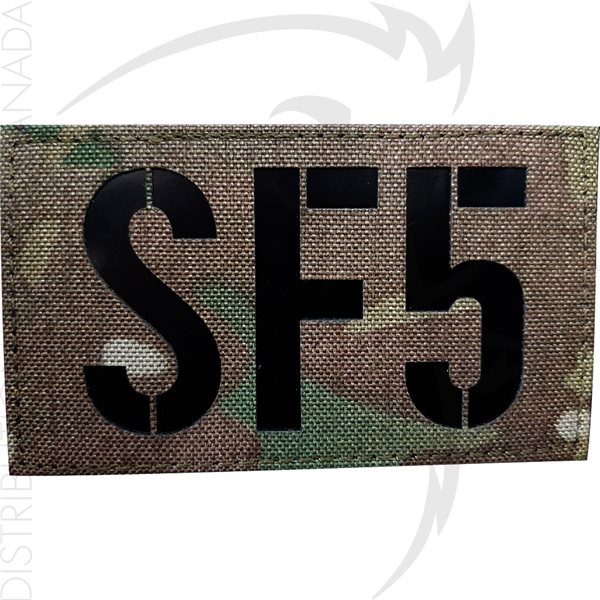 INFRARED ID IR LASER CUT CALLSIGN PATCH 2x3.5in - CUSTOM