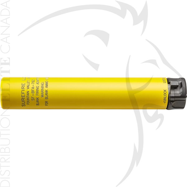 SUREFIRE BLANK FIRING ADAPTER FITS ALL 7.62 ADAPTERS - YLW