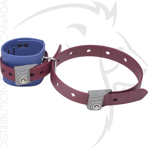 HUMANE RESTRAINT POLYURETHANE LOCKING WRIST RESTRAINT