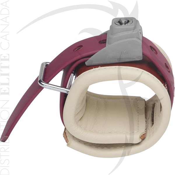 HUMANE RESTRAINT LEATHER LOCKING WRIST RESTRAINT PADDED